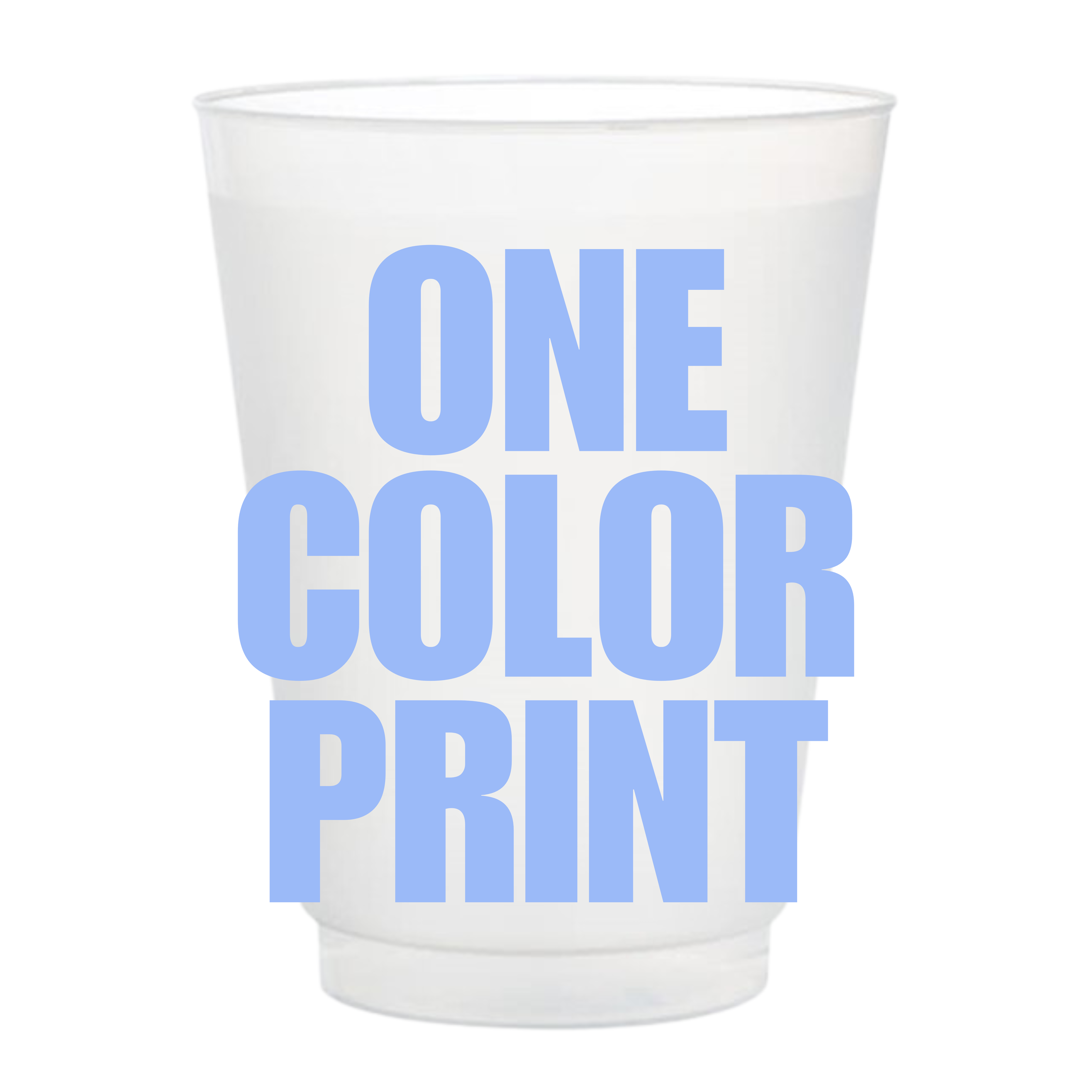 Custom Frosted Cups | One Color Screen Print – MadHouse